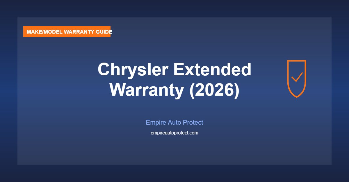 Chrysler Extended Warranty (2026) | Empire Auto Protect
